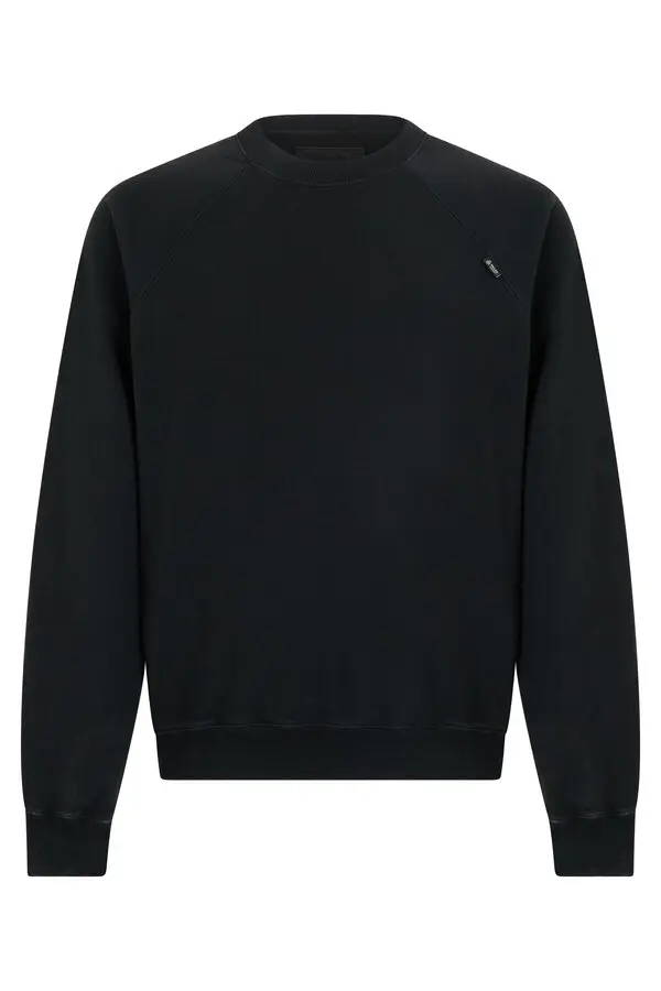 Prada Cotton Crewneck Sweatshirt - Black
