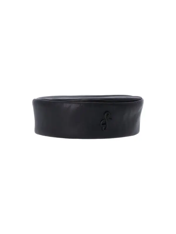 Ruslan Baginskiy Leather Hat - Black