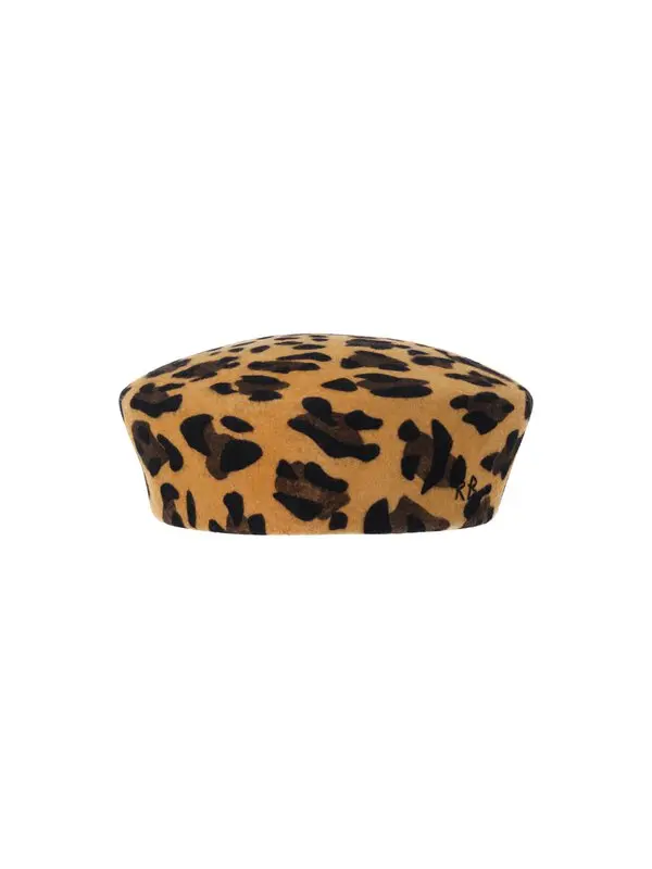 Ruslan Baginskiy Felted Leopard Print Hat - Multicolor