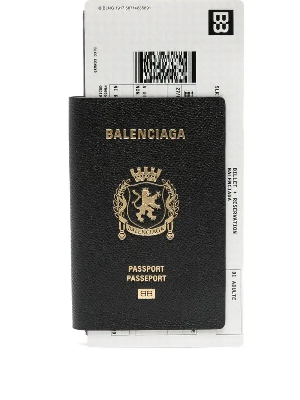 Balenciaga Passport Wallet - Black