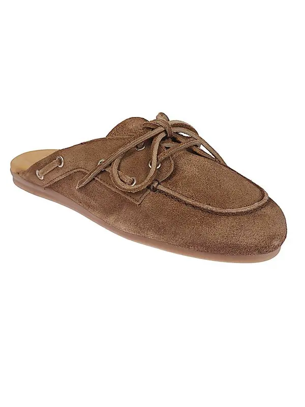 POSA Boat Loafer Leather Mules