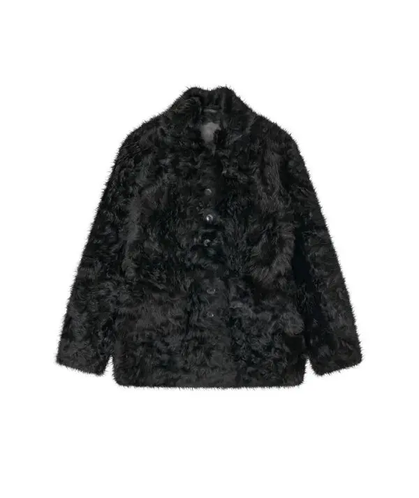 BY MALENE BIRGER Adeline Shearling Jacket - Black