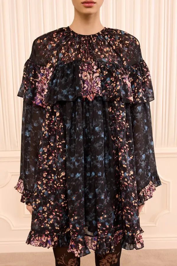 Ulla Johnson Lune Long Sleeve Silk Mini Dress