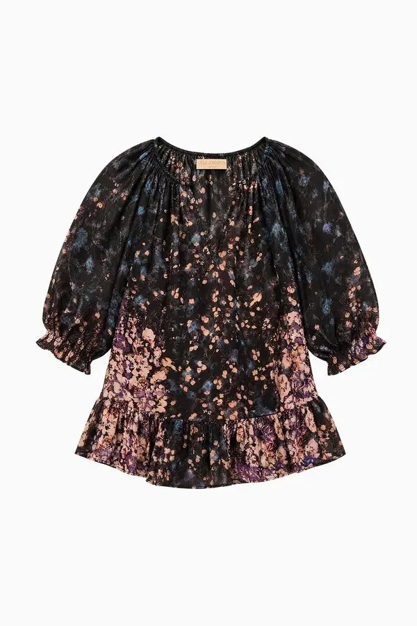 Ulla Johnson Elise Silk Jacquard Blouse - Eclipse