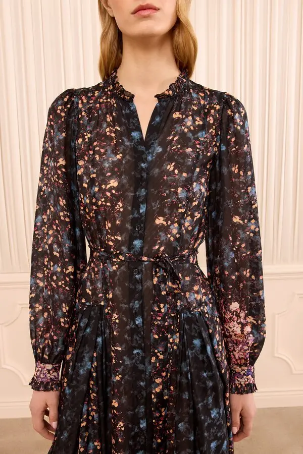Ulla Johnson Tessa Long Sleeve Silk Dress
