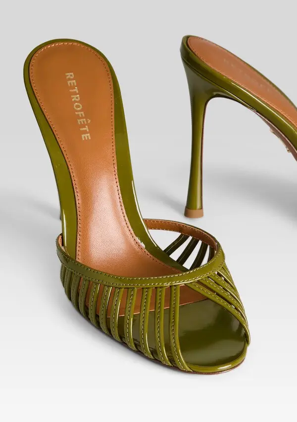 Retrofete Allistair Peep-toe Sandal - Basil