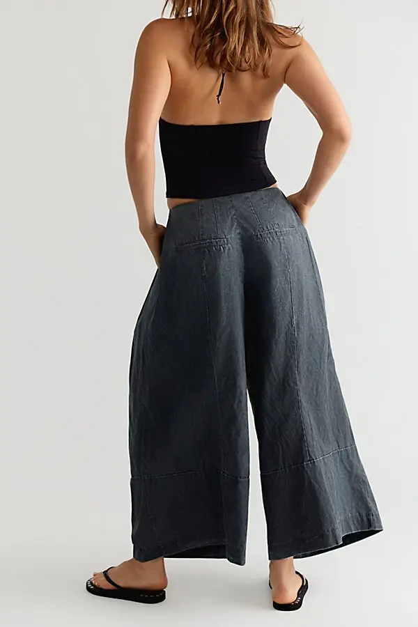 Free People Concrete Solid Trousers - Black