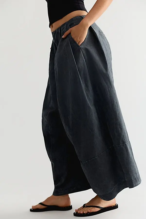 Free People Concrete Solid Trousers - Black