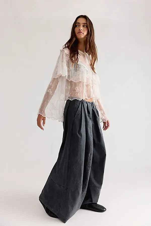 Free People Concrete Solid Trousers - Black