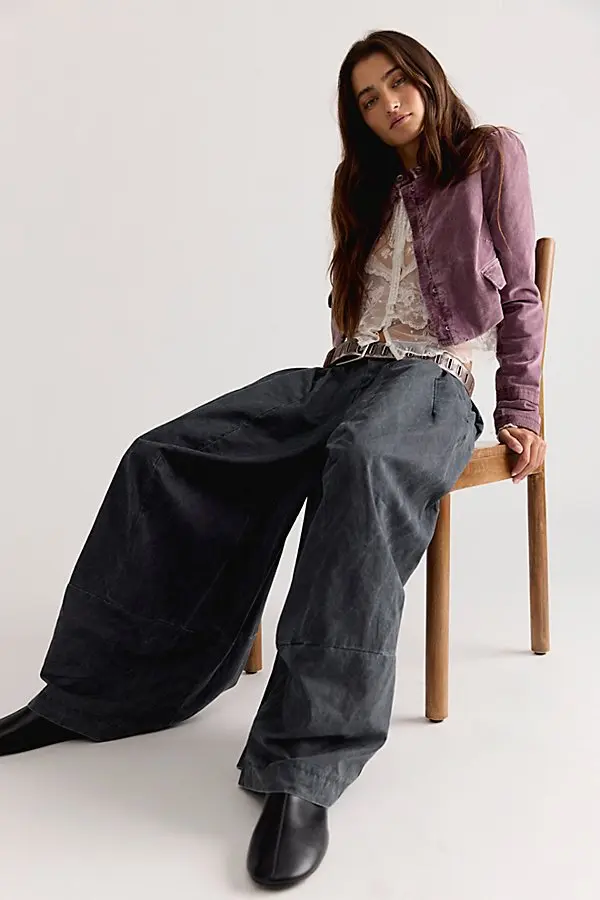 Free People Concrete Solid Trousers - Black