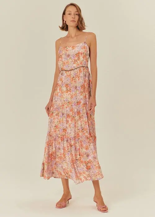 EXQUISE Paris Midi Dress - Multi Color