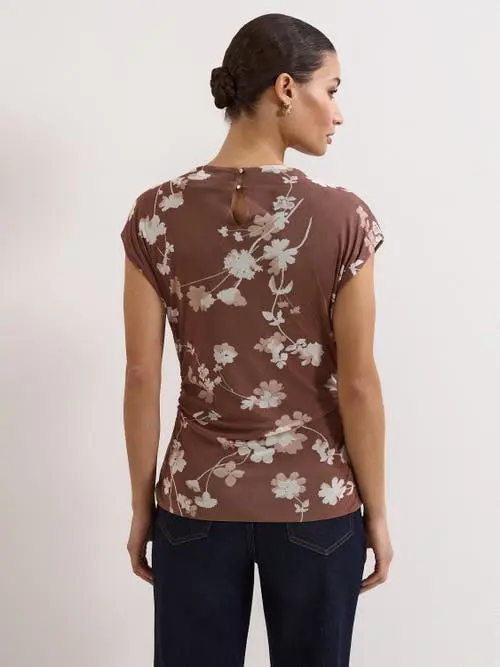 PHASE EIGHT Kezia Mesh Printed Top