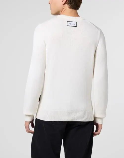 Philipp Plein Round Neck Pullover Wind Rose