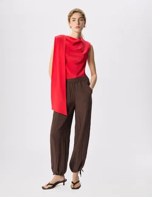 Whistles Balloon Tie Hem Trousers