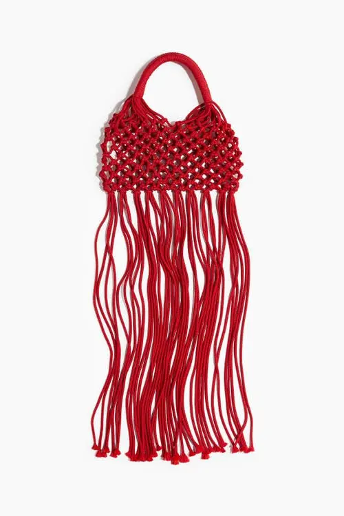 H&m Fringed Net Handbag