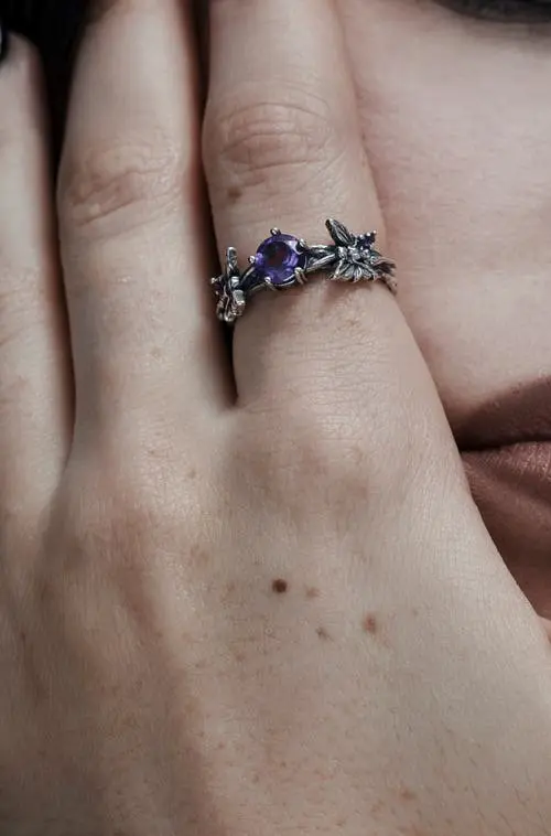 DISTURBIA Maypole Sterling Fairy Ring - Silver