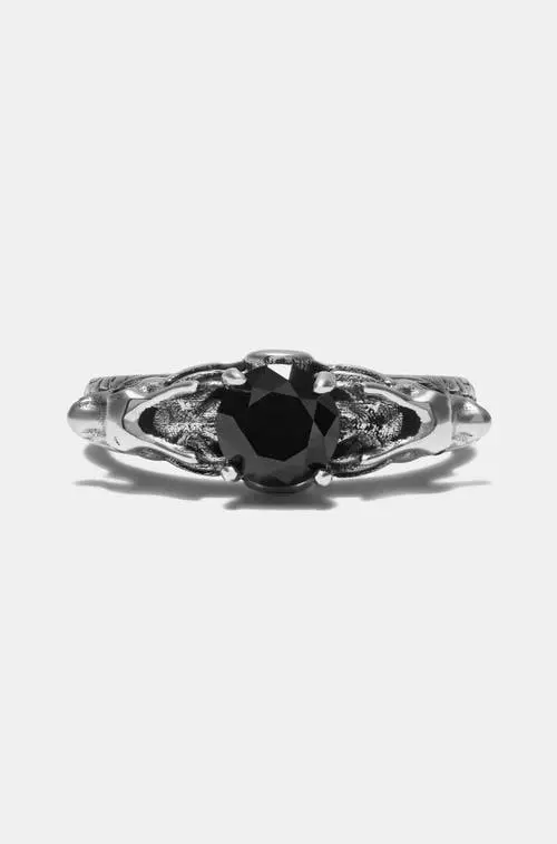 DISTURBIA Querida Sterling Dragon Ring