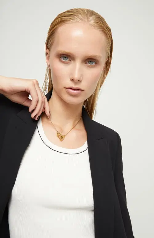 UNODE50 18k -plated Necklace With Interlocking Carabiner Detail