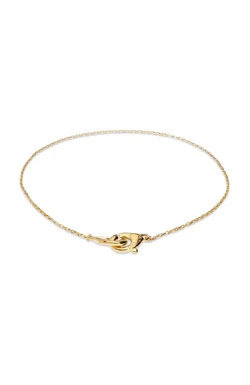 UNODE50 18k -plated Necklace With Interlocking Carabiner Detail