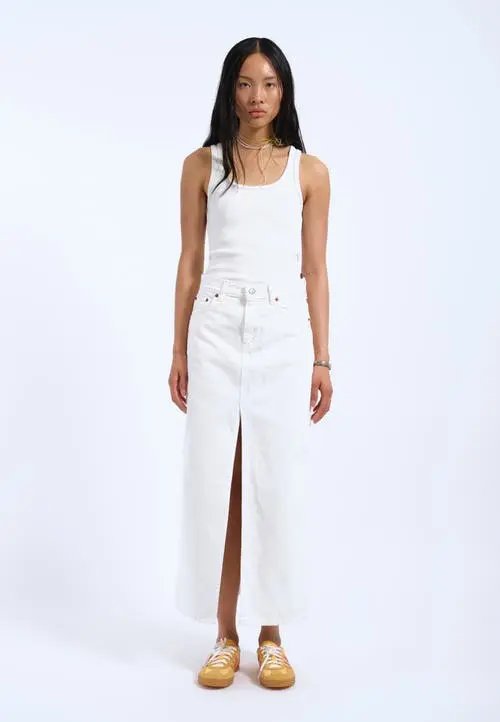 DR. DENIM Myra Skirt - White