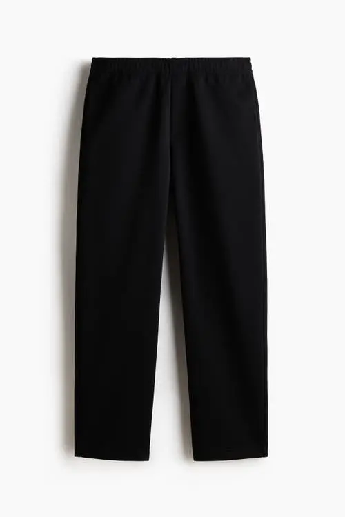 H&M Relaxed-fit Interlock Sweatpants - Black