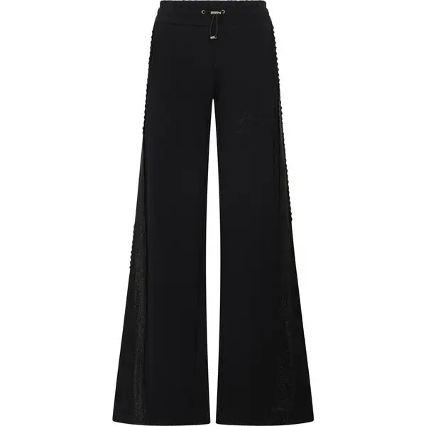 Philipp Plein Skater Fit Tracksuit Pants Strass Band - Black