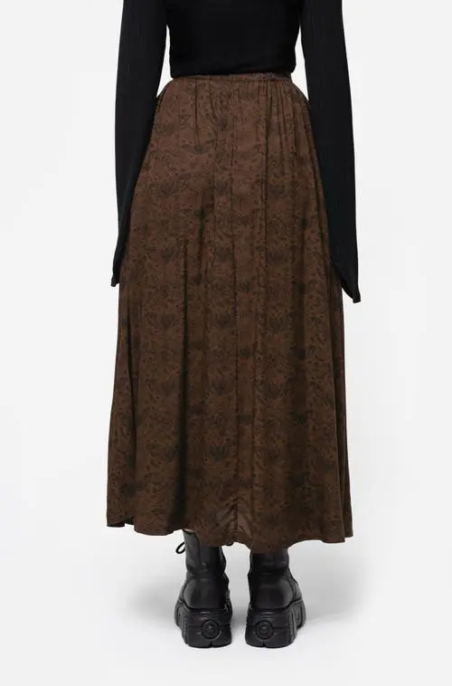 DISTURBIA Rosamoth Button Up Midi Skirt