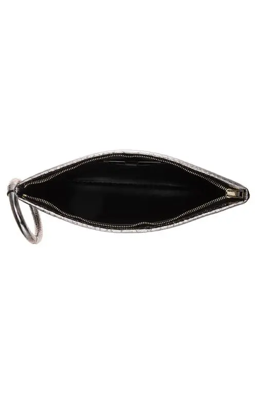 TOM FORD Python Embossed Leather Clutch