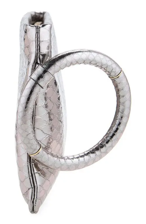 TOM FORD Python Embossed Leather Clutch