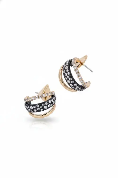 DEJI ENIOLA Trinity Diamond Earrings