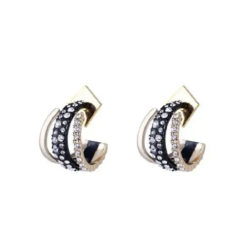 DEJI ENIOLA Trinity Diamond Earrings