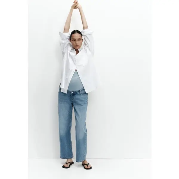 H&m Mama Straight Ankle Jeans