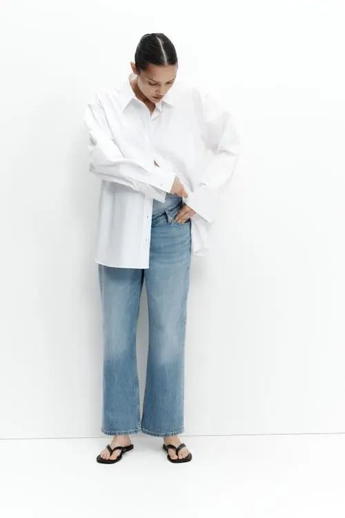 H&m Mama Straight Ankle Jeans