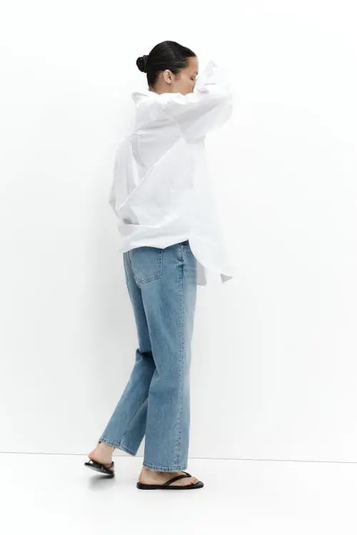 H&m Mama Straight Ankle Jeans