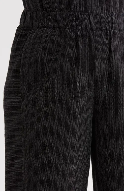 Eileen Fisher Pinstripe Lantern Ankle Pants