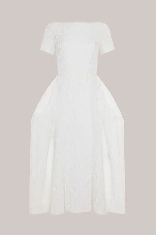 ROKSANDA Vaela Tea Length Bridal Dress