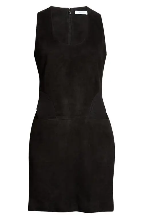 FERRAGAMO Sleeveless Suede Minidress