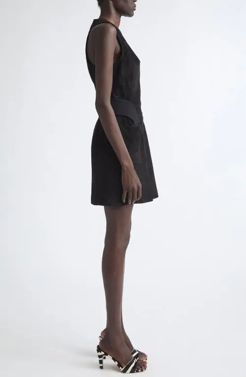 FERRAGAMO Sleeveless Suede Mini Dress