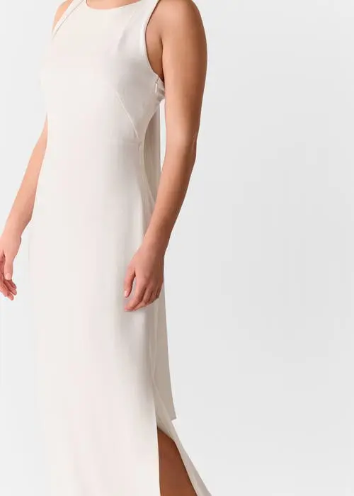 Whistles Sleeveless Tie Back Maxi Dress