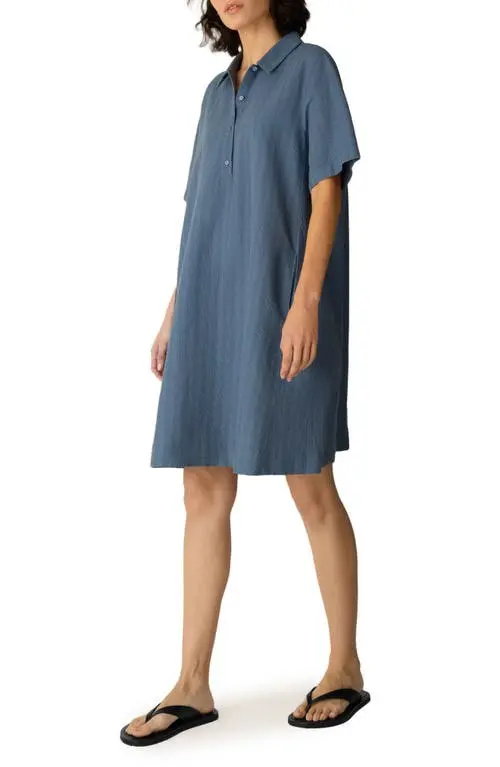 Eileen Fisher Classic Collar Shirtdress - Cold Spring