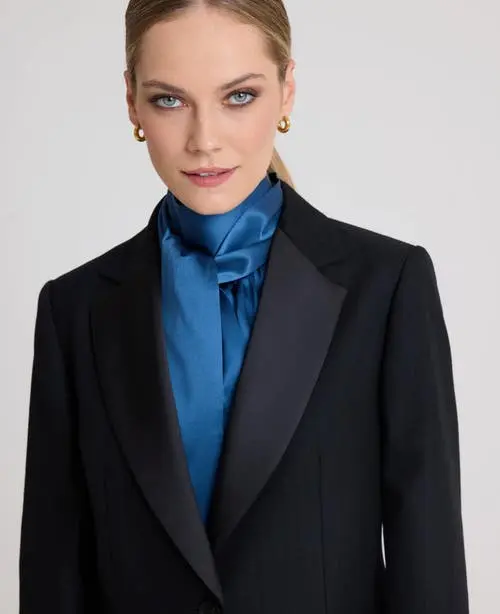 REALLY WILD CLOTHING Jessica Satin Lapel Jacket