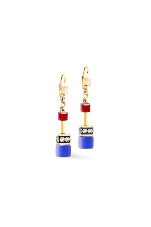 COEUR DE LION Geocube Limited Edition Drop Earrings - Gold