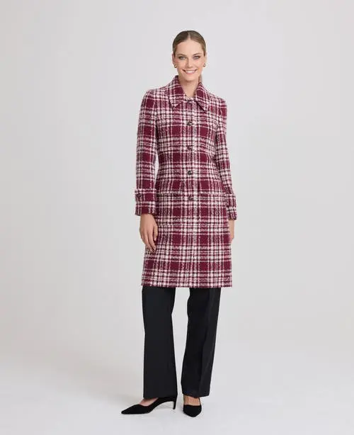 REALLY WILD CLOTHING Wool And Mohair Check Coat