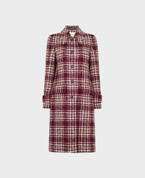 REALLY WILD CLOTHING Wool And Mohair Check Coat