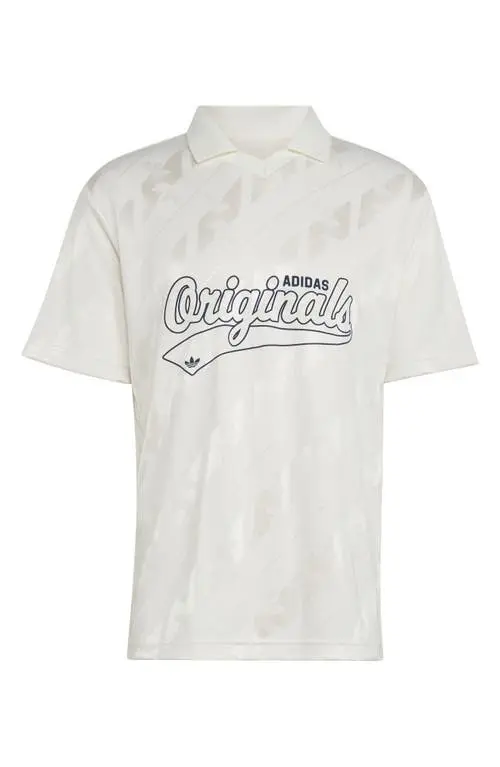 Adidas Originals Jacquard Jersey Graphic Tee - Cloud White