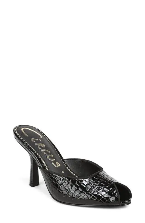 CIRCUS NY BY SAM EDELMAN Glenda Peep Toe Slide Sandal - Black