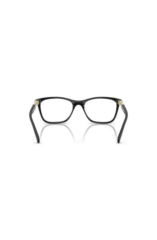 VOGUE EYEWEAR 53mm Rectangle Optical Glasses - Black