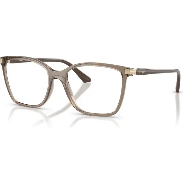 VOGUE EYEWEAR 51mm Square Optical Glasses - Brown