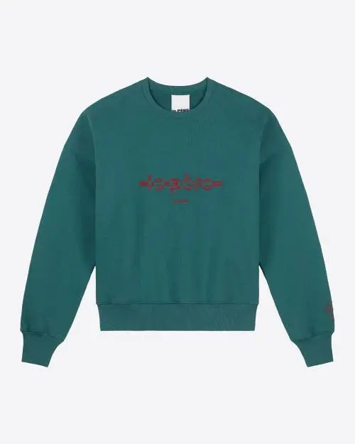 LE PERE Quartier Loopback Cotton Crewneck Sweatshirt
