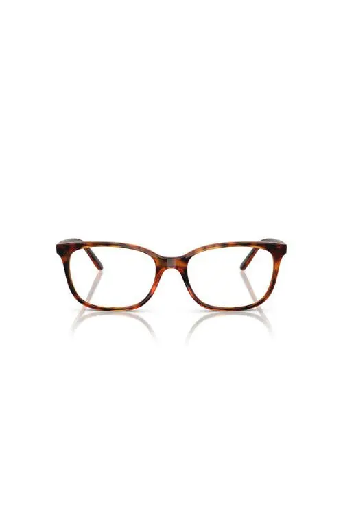 VOGUE EYEWEAR 53mm Rectangle Optical Glasses - Brown